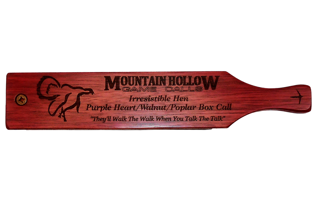 Purple Heart / Walnut / Poplar Box Call – Mountain Hollow Game Calls
